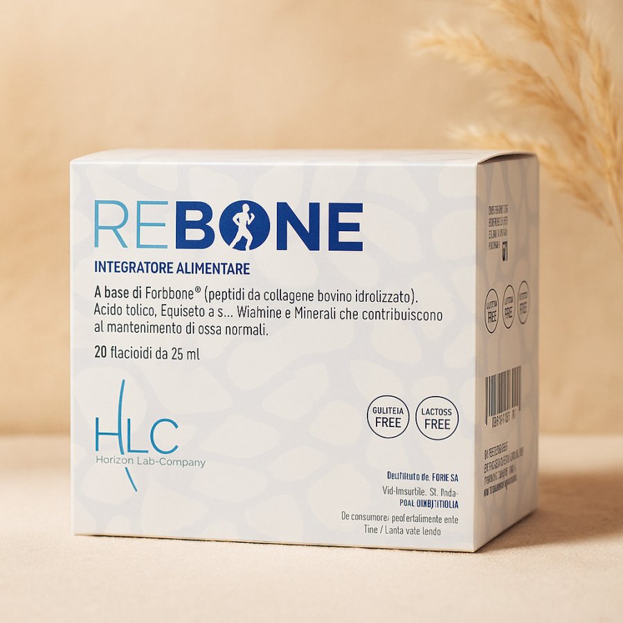 Rebone 20 fiale 25 ml: integratore per ossa e articolazioni con collagene e acido folico | Openfarma
